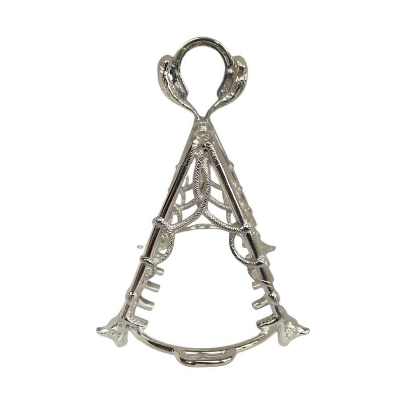 Vintage Silver-Plated Crossed Rifles Gun Toast Rack - Annabel James