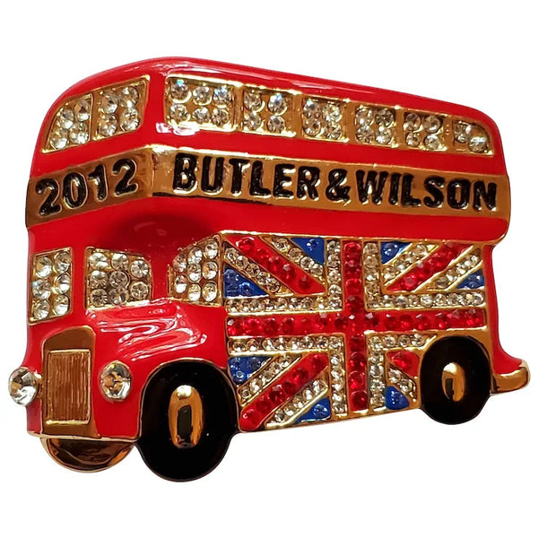 A Butler & Wilson London Bus Brooch 2012 - Annabel James