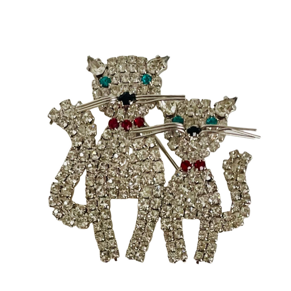 A Vintage Butler & Wilson Cats Brooch - Annabel James