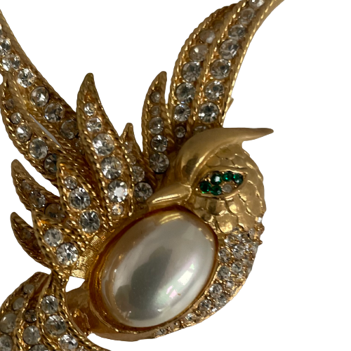 A Butler & Wilson Exotic Bird Vintage Brooch - Annabel James