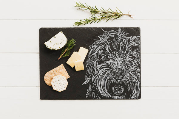 Just Slate Cockapoo CheeseBoard - Annabel James