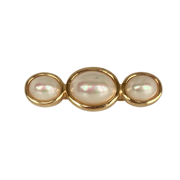 A Christian Dior Pearl Trio Brooch - Annabel James
